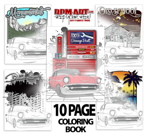 55 Chevy Coloring Pages