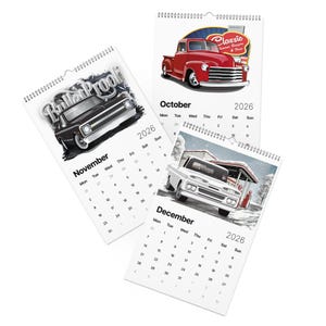 2026 Chevrolet Vintage Pickup Truck Wall Calendar Chevy C10 - Etsy