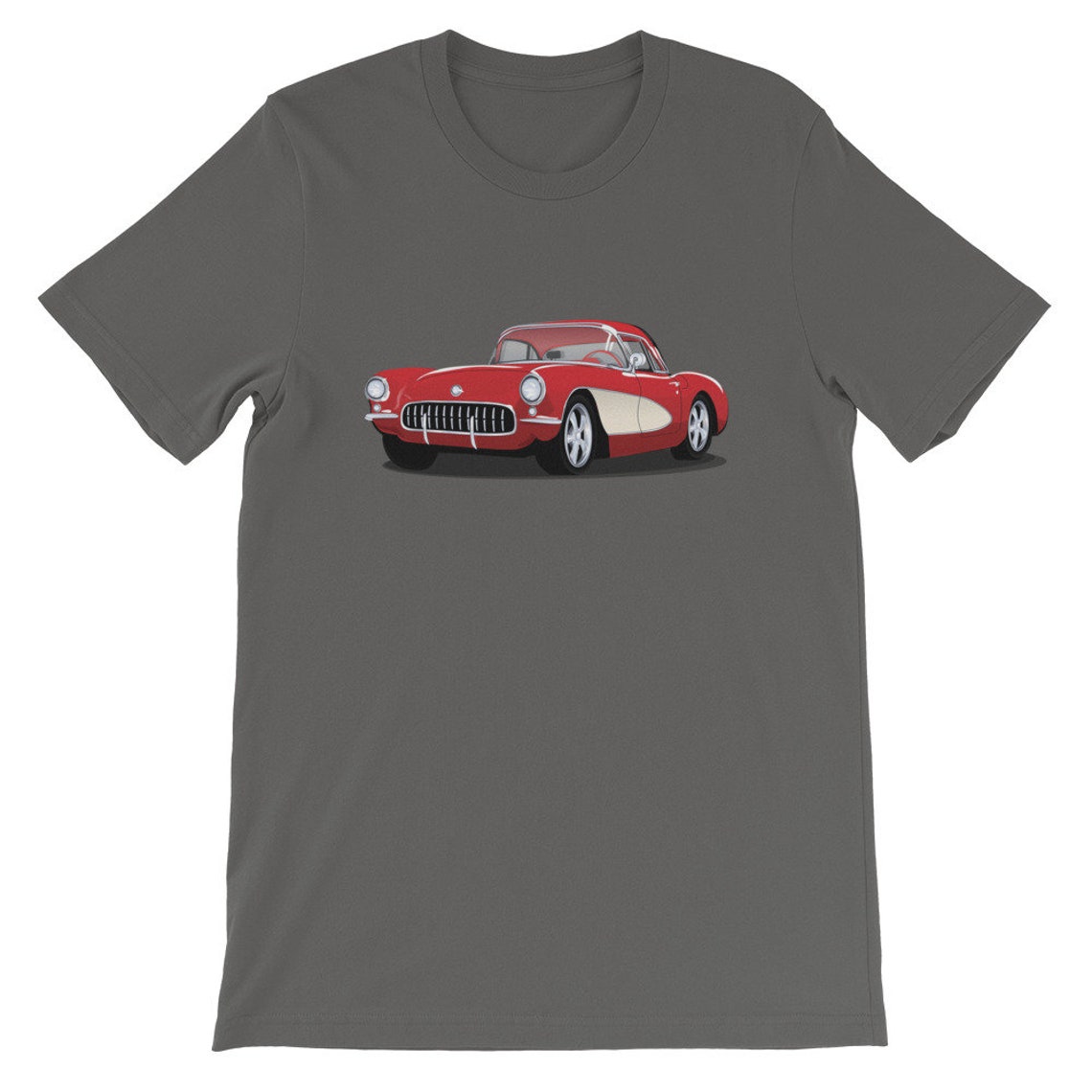 1956 Red Chevrolet Corvette Shirt 56 Chevy Corvette T-shirt Shirt - Etsy