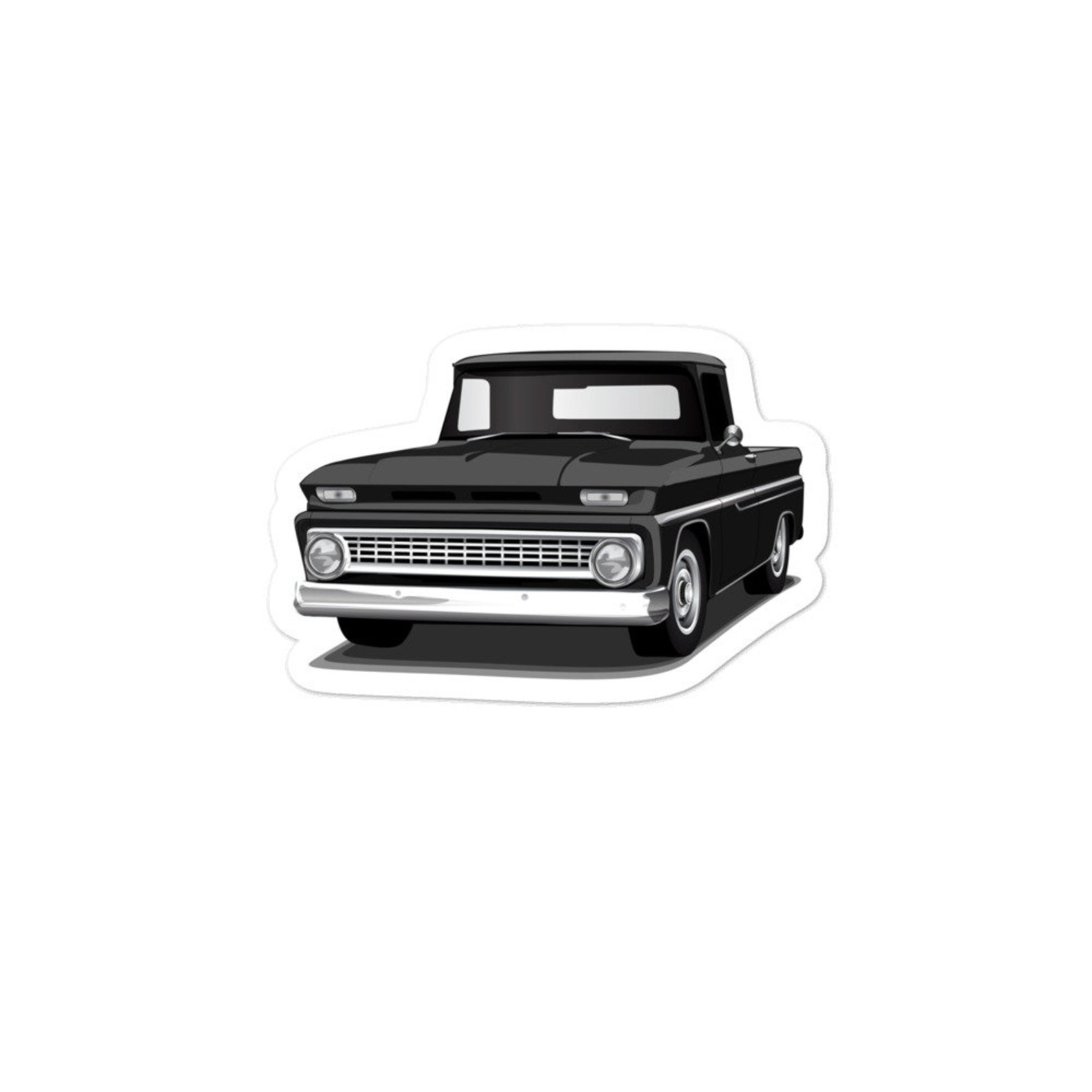 1963 Black Chevy C10 Pickup Truck Vinyl Sticker Decal - Etsy