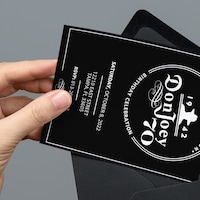 Don Julio Tequila Birthday Invitation for Men- CANVA Customizable ...