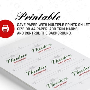 Tanqueray Gin Label Template: Customizable Replica (instant Download ...