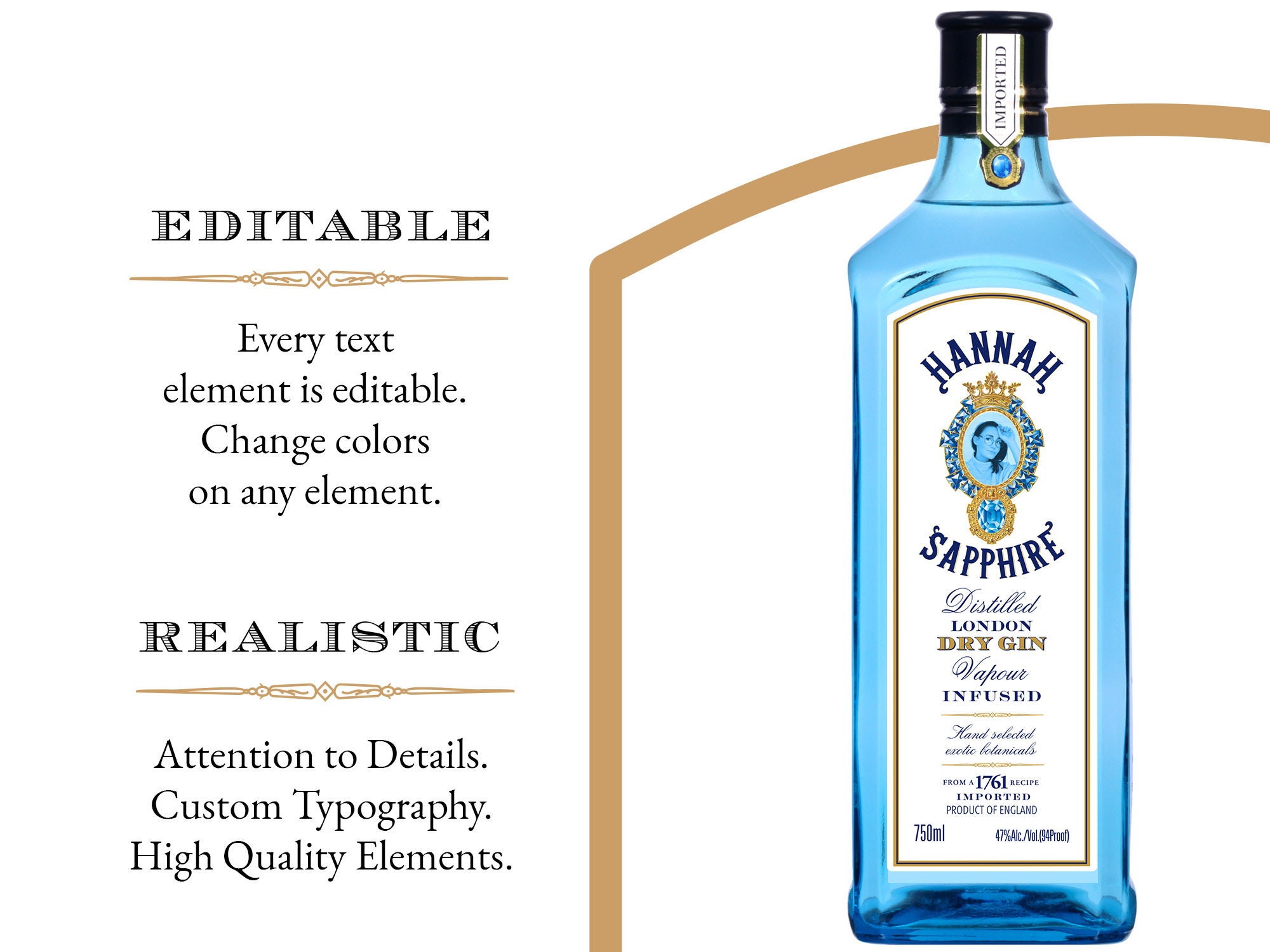 Bombay Sapphire Label