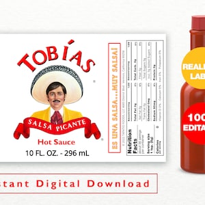 Tapatio Label Download - Etsy