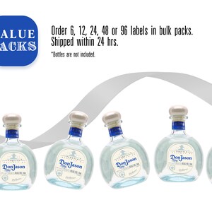 Custom Tequila Mini Label: Personalized 50ml Don Julio Style - Etsy