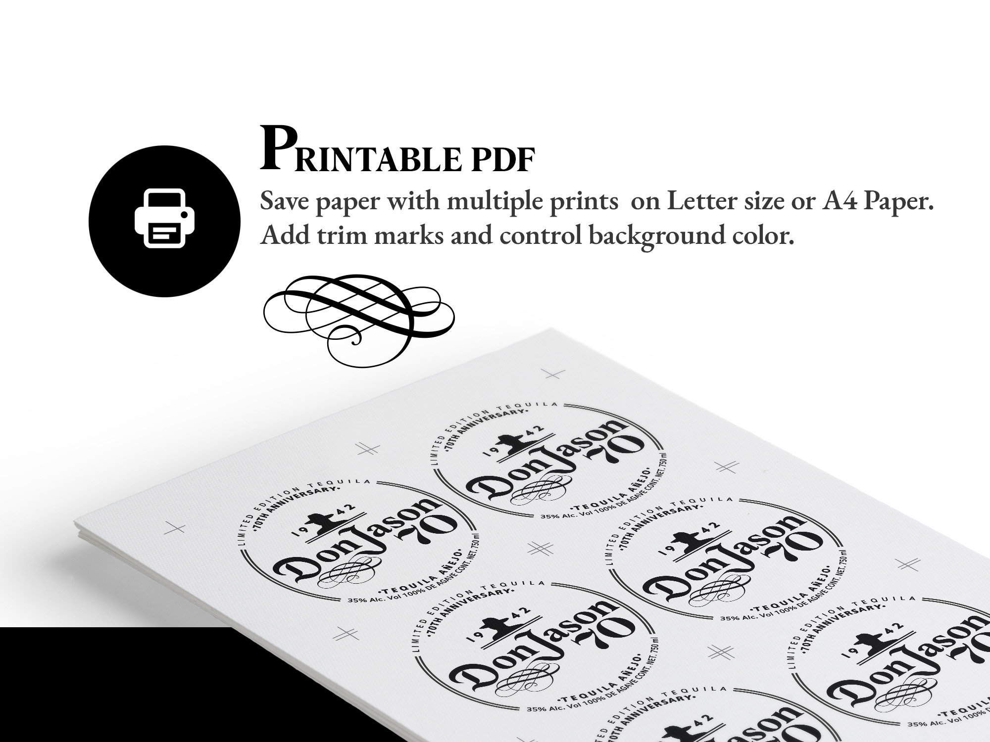 Don Julio 70th Anniversary Label for Name Customization - Etsy