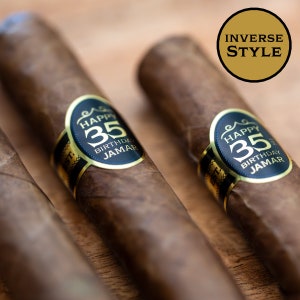 Birthday Cigar Label. Custom Milestone Cigar Band. Birthday Favors ...