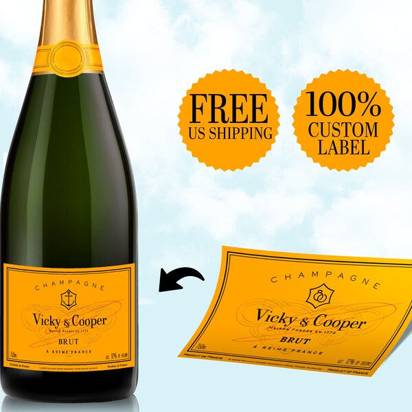 Champagne Labels - Etsy