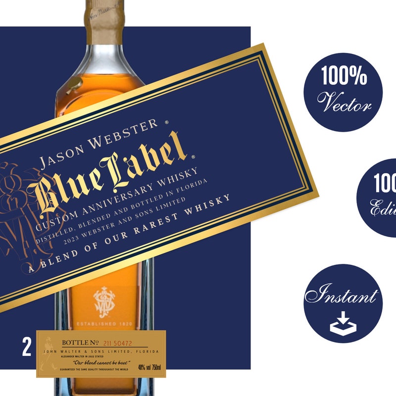 Johnnie Walker Label Svg - Etsy