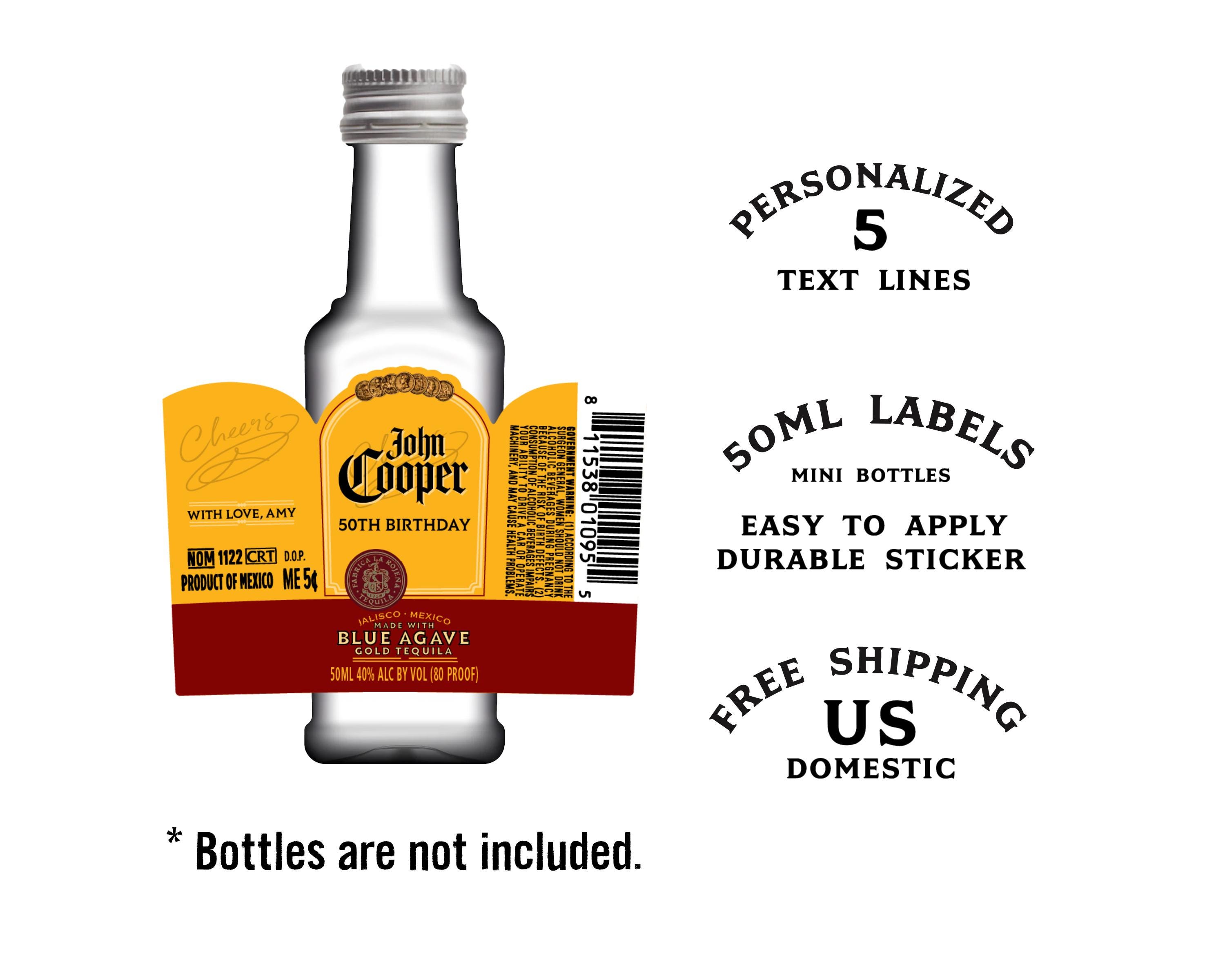 Custom Tequila Labels: Birthday, Wedding, Party Favors - Etsy