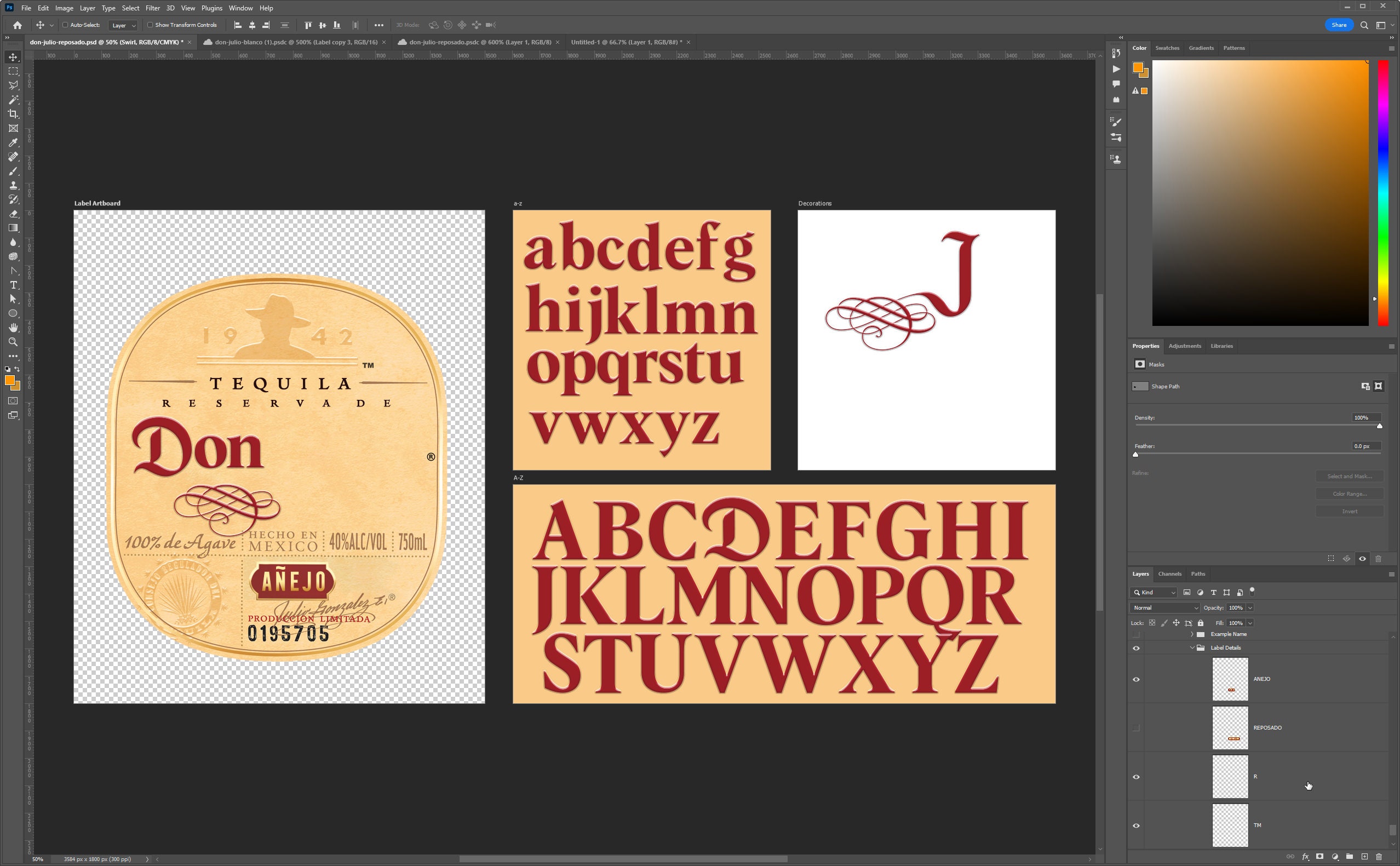 Don Julio Label Replica Instant Digital Download Easy to - Etsy