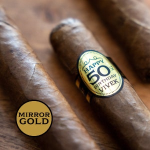 Birthday Cigar Label. Custom Milestone Cigar Band. Birthday Favors ...