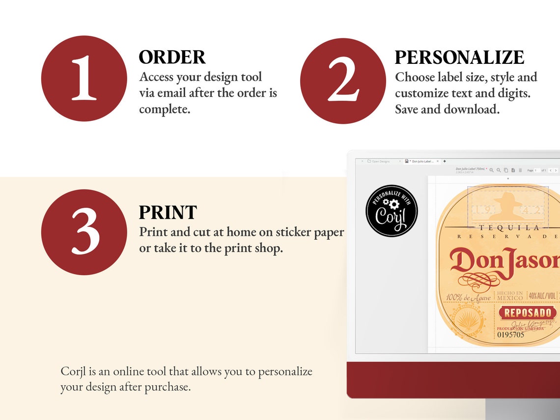 Don Julio Label Replica Instant Digital Download Easy to - Etsy