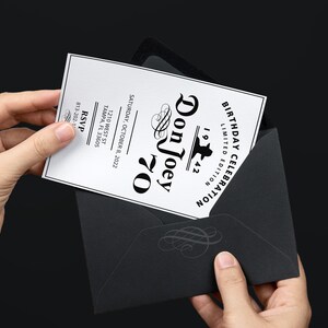 Don Julio 70th Anniversary Themed Invitation Card Template for ...