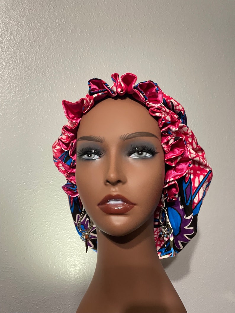 Bonnet / African Print / Satin Bonnet / Ankara With Satin / - Etsy