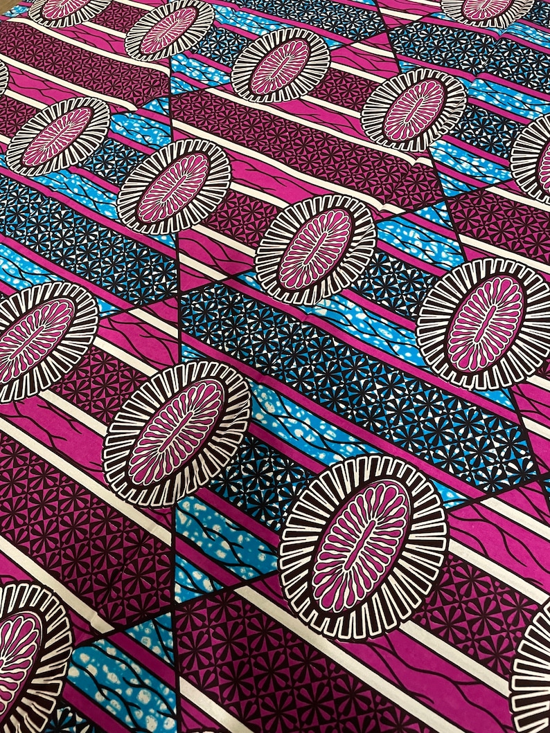 Ankara Fabric -african Print - 100% Cotton Wax Print Fabric ( per Yard ...