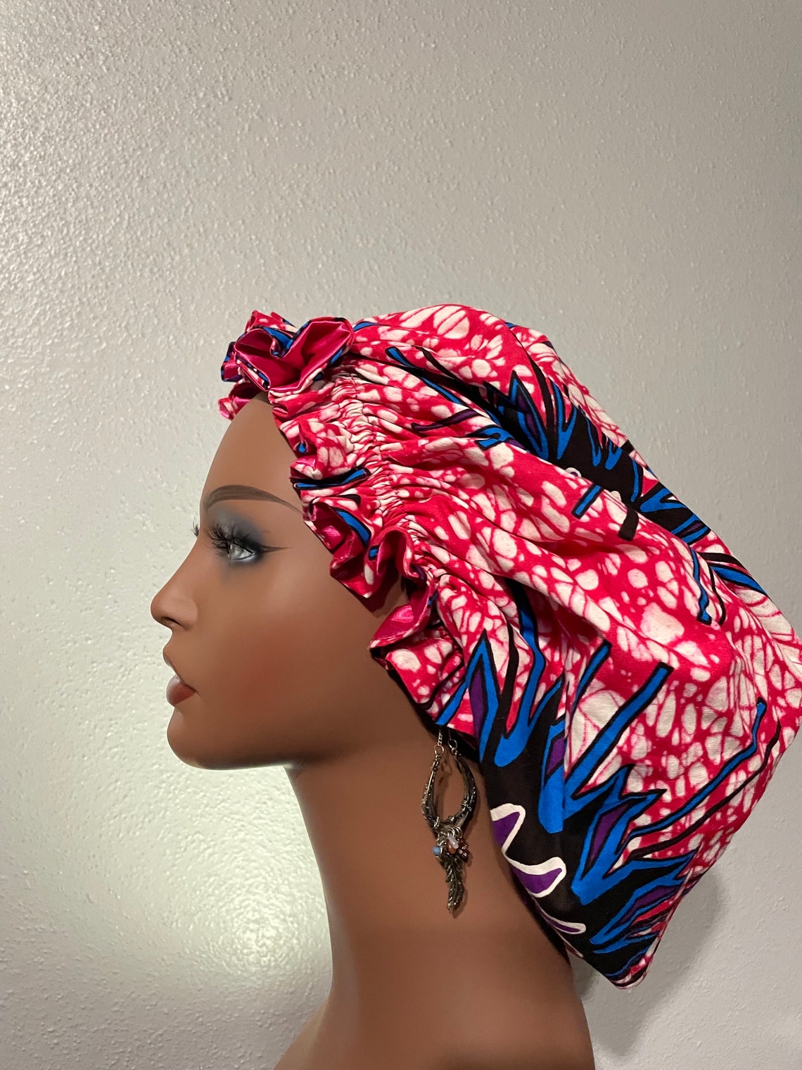 Bonnet / African Print / Satin Bonnet / Ankara With Satin / - Etsy