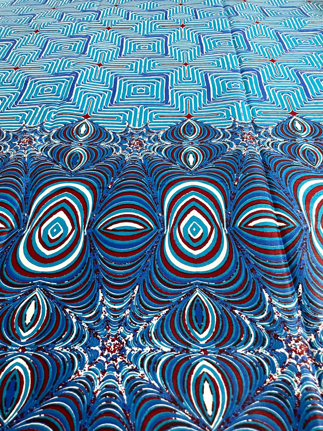 Woodin Ankara Fabric: Two-tone African Wax Print (per Yard) - Etsy