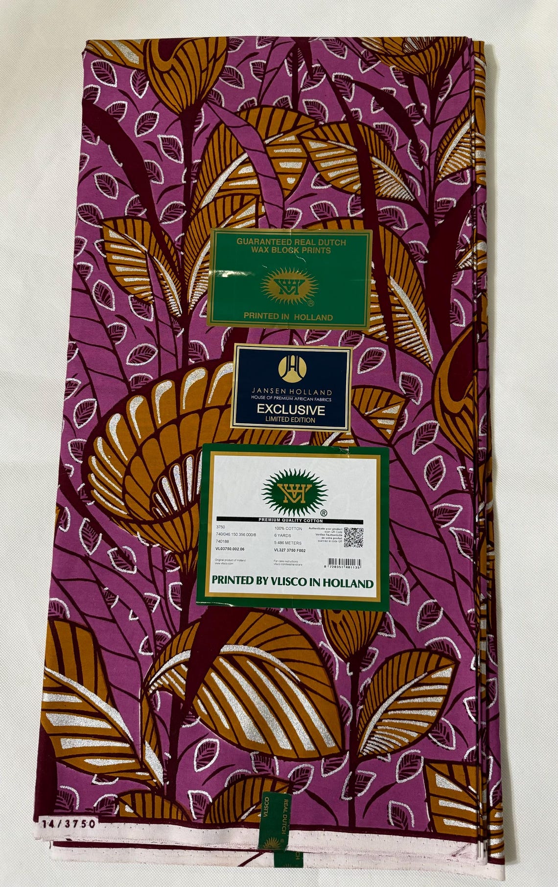 Visco Hollandaise / Premium Quality 100% Cotton / African Fabric / Wax ...