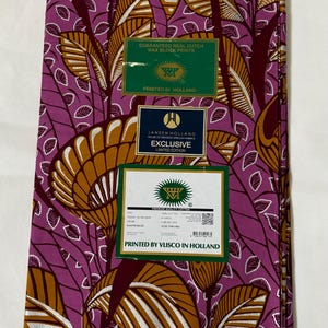 Visco Hollandaise / Premium Quality 100% Cotton / African Fabric / Wax ...