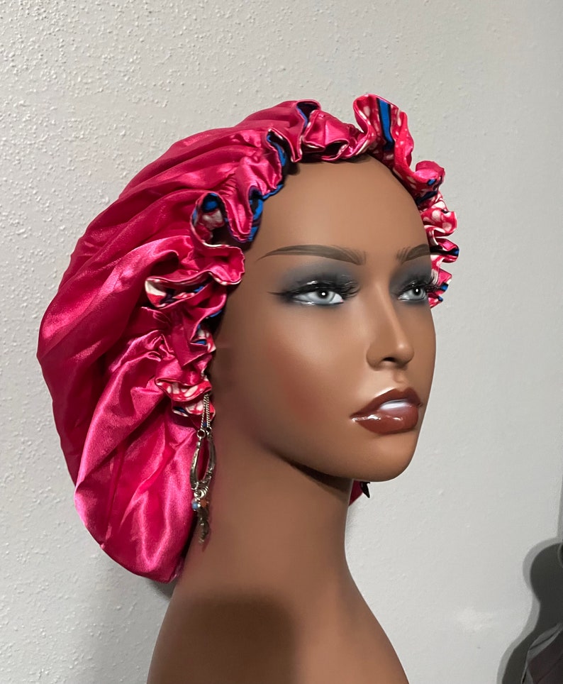 Bonnet / African Print / Satin Bonnet / Ankara With Satin / - Etsy