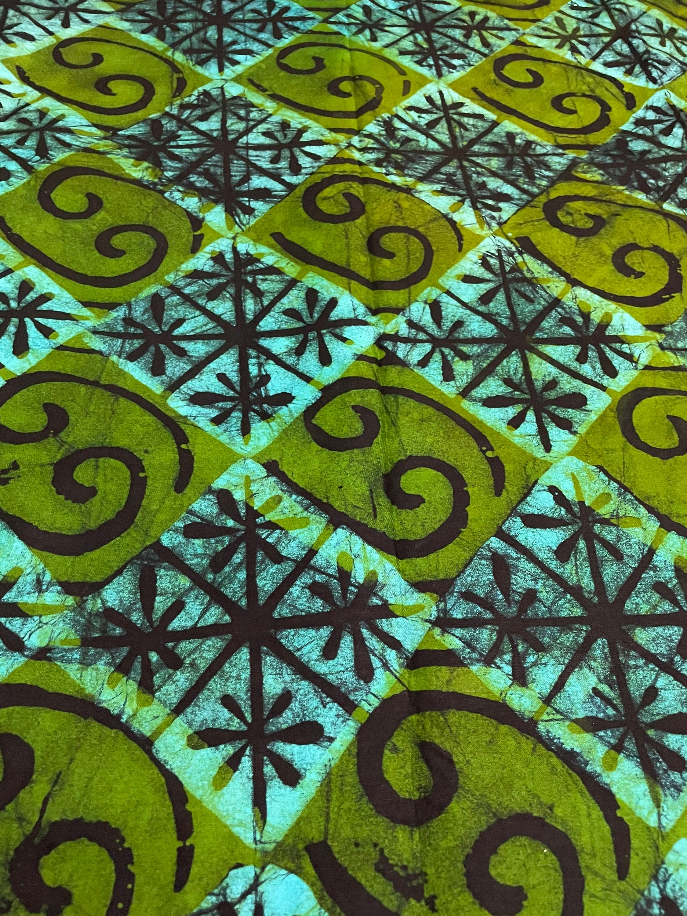 Beautiful Hand Made Print / Tie N Dye 100% Cotton /african Fabric by ...