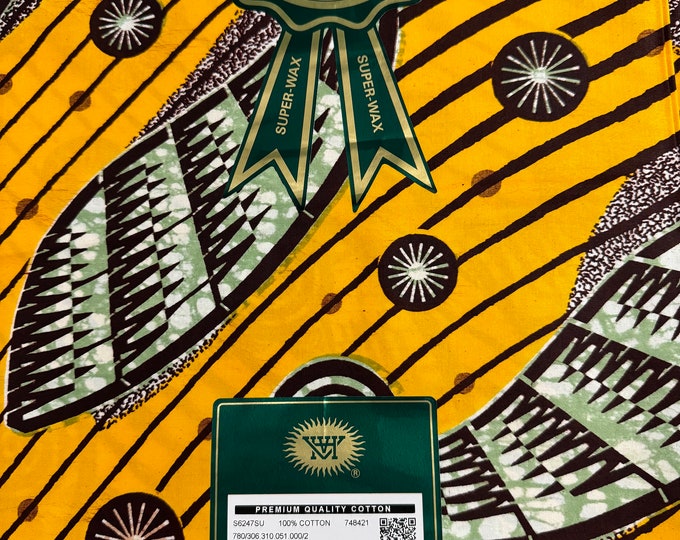 Visco Hollandaise / Premium Quality 100% Cotton / African Fabric / Wax ...