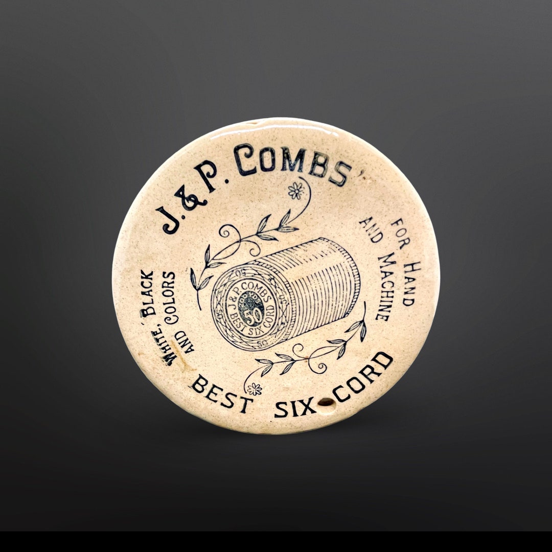 J & P Combs Stoneware Moira Pottery Twine Keeper England Vintage Craft ...