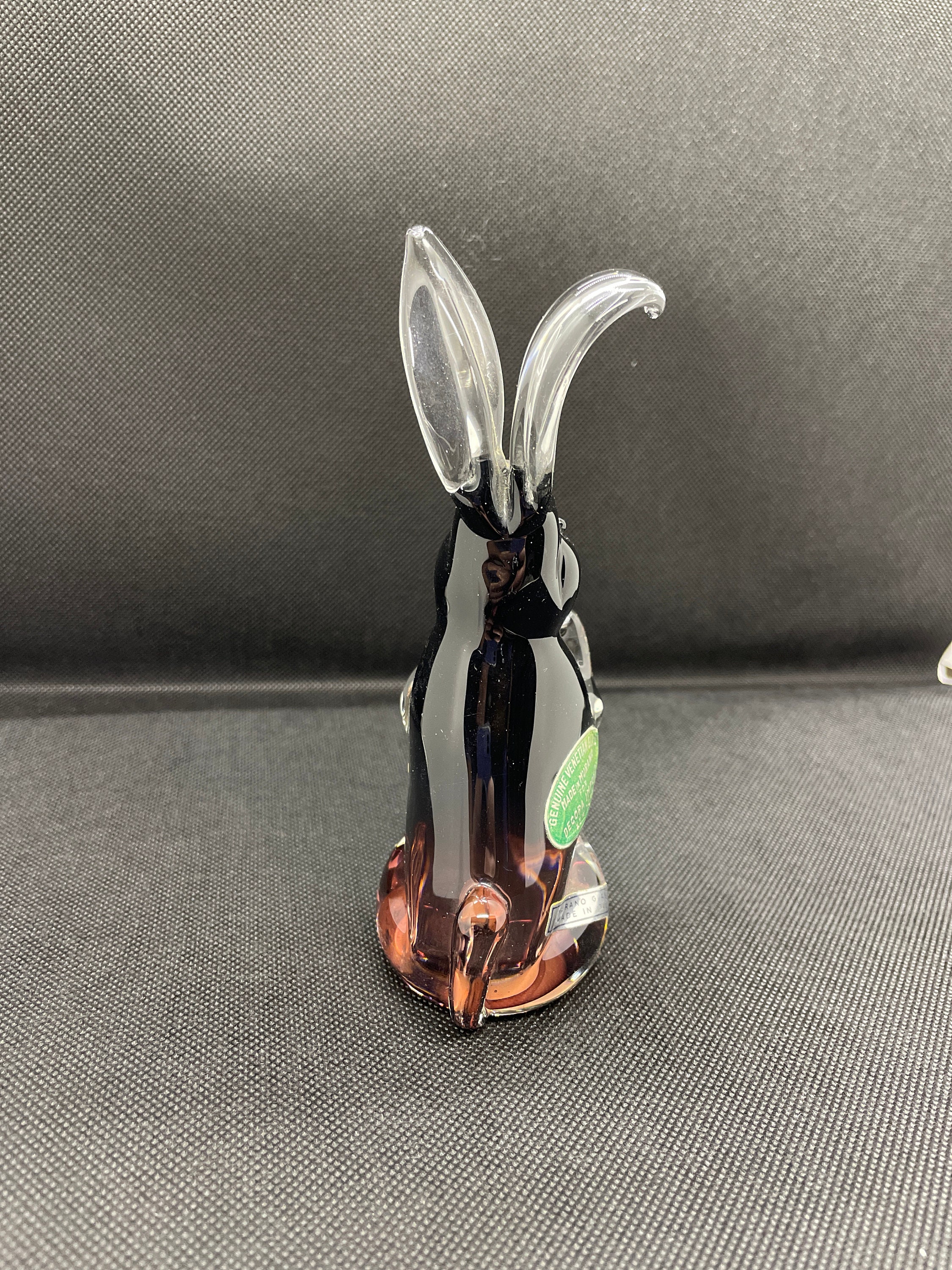 Cenedese Murano Sommerso Glass Bunny Rabbit Figurine Statue Vintage - Etsy