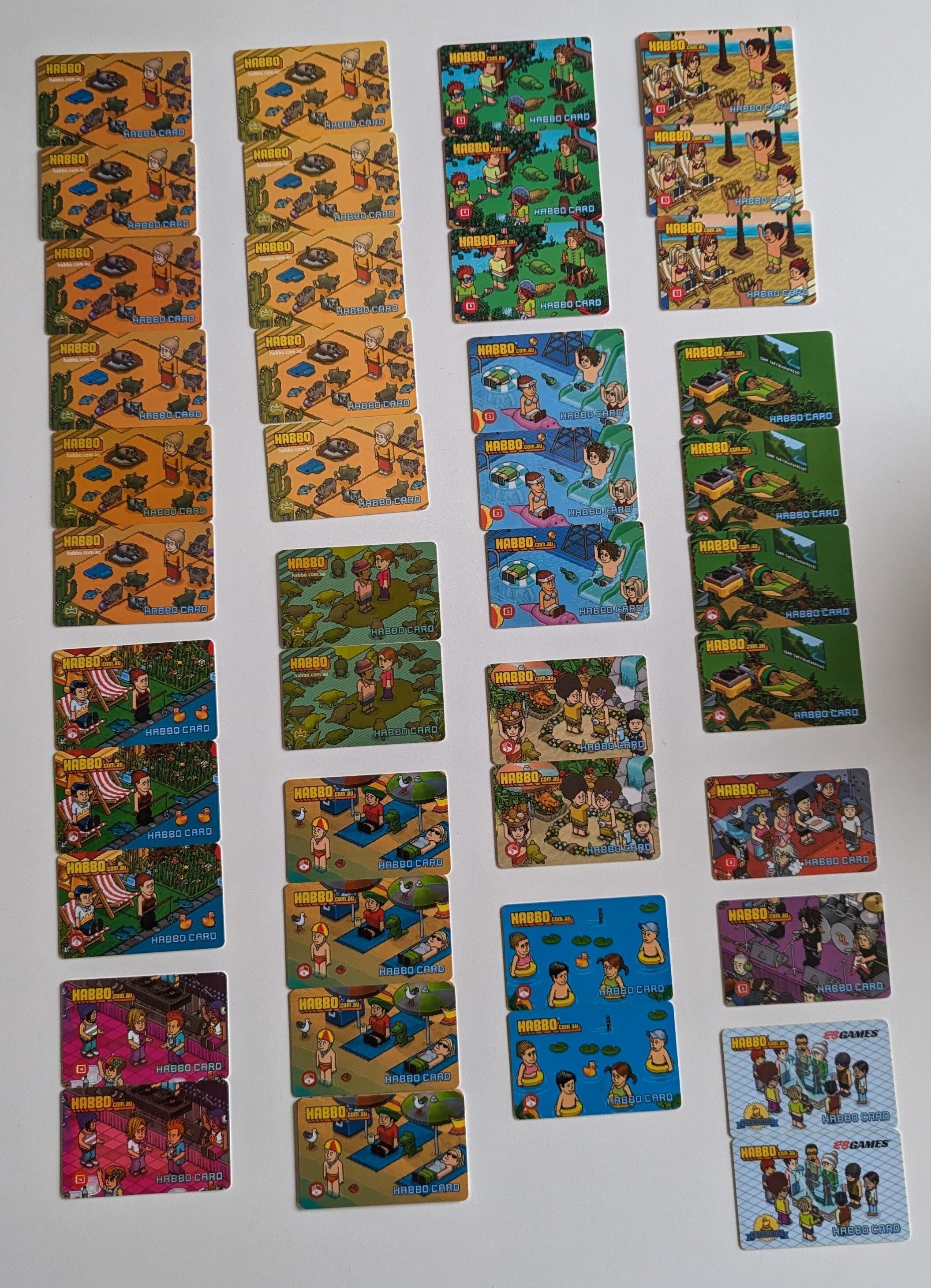 RARE Habbo Hotel Prepaid Habbo Cards From 2007-2009 CODES USED - Etsy UK