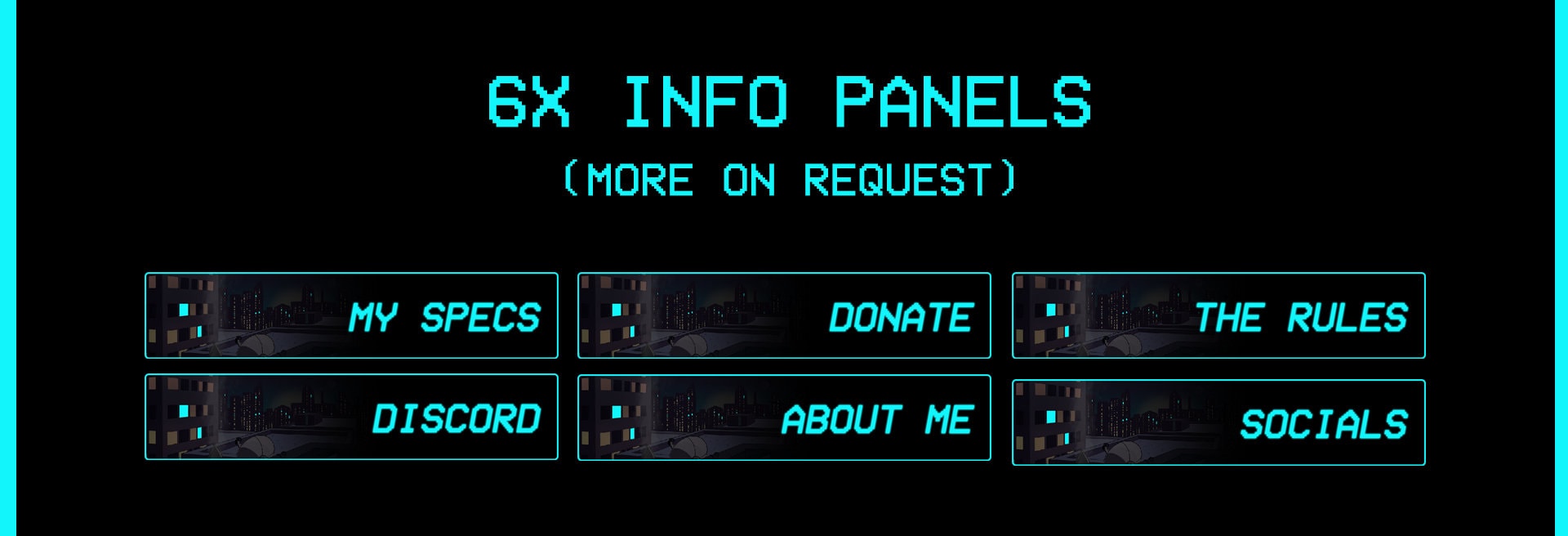 Neon City Just Chatting Stream Package for Twitch | Lo-fi Gaming Blue ...