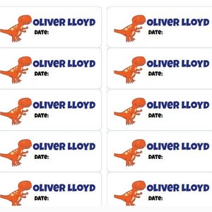 Child Name & Date Labels for Daycare/school - Etsy