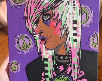 Black Scene Girl - Etsy