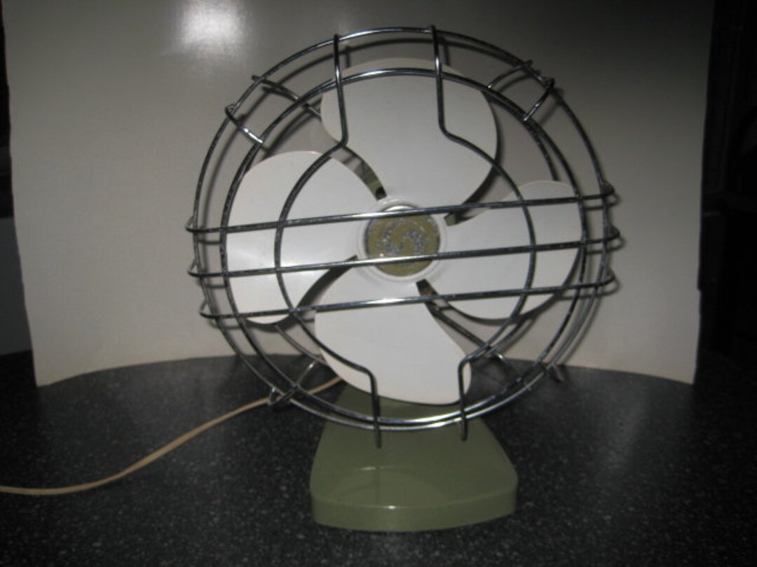 Antique Vintage Metal Desk FAN - Etsy