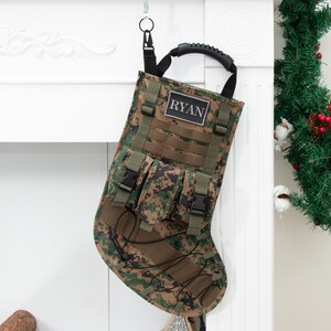 Personalized Military Theme Christmas Stockings With Name for Holiday ...