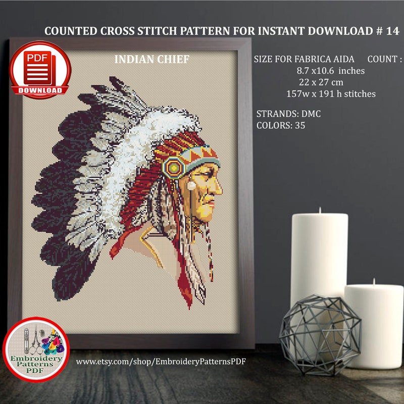 Indian Cross Stitch - Etsy