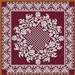 Roses Wreath Counted Cross Stitch Pattern Floral Monochrome Sampler ...