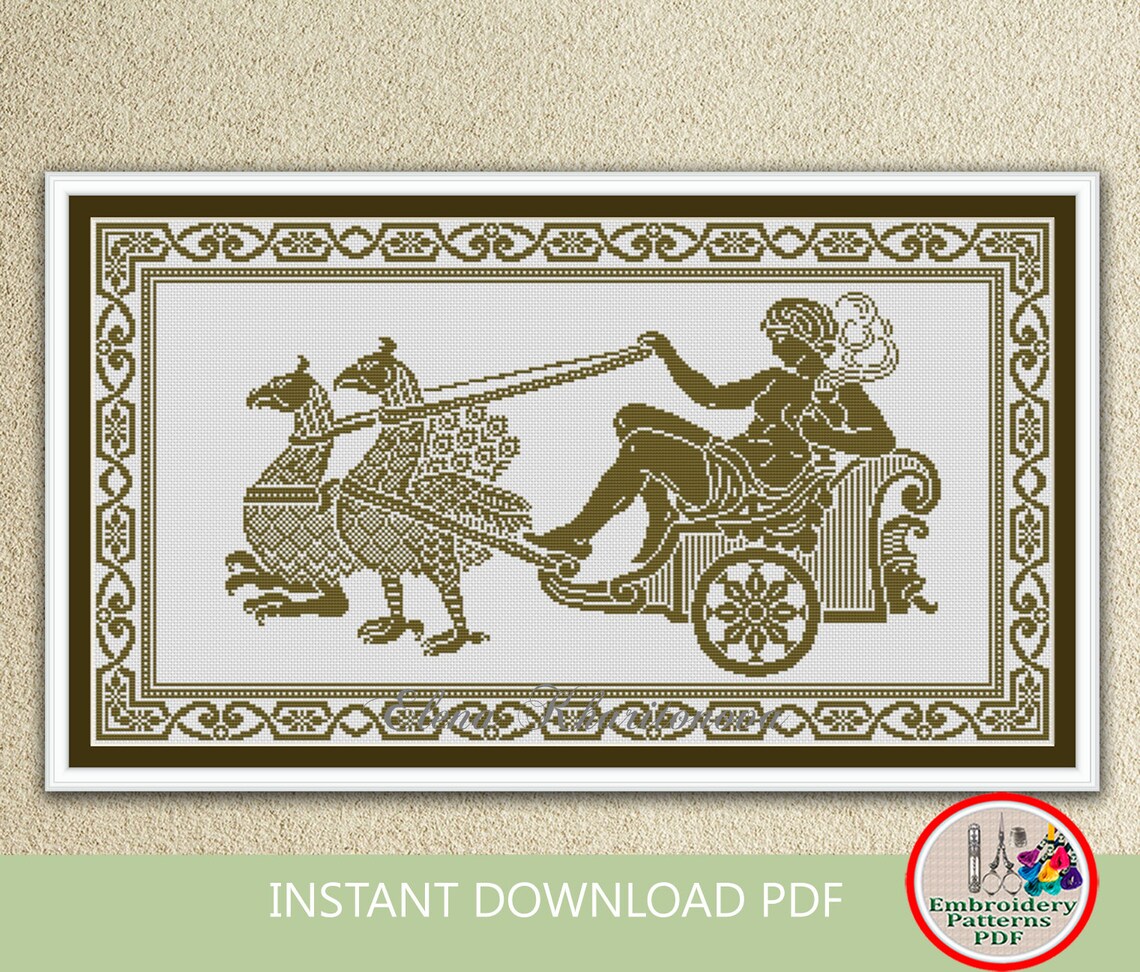 Antique Monochrome Sampler Counted Cross Stitch Pattern Juno - Etsy