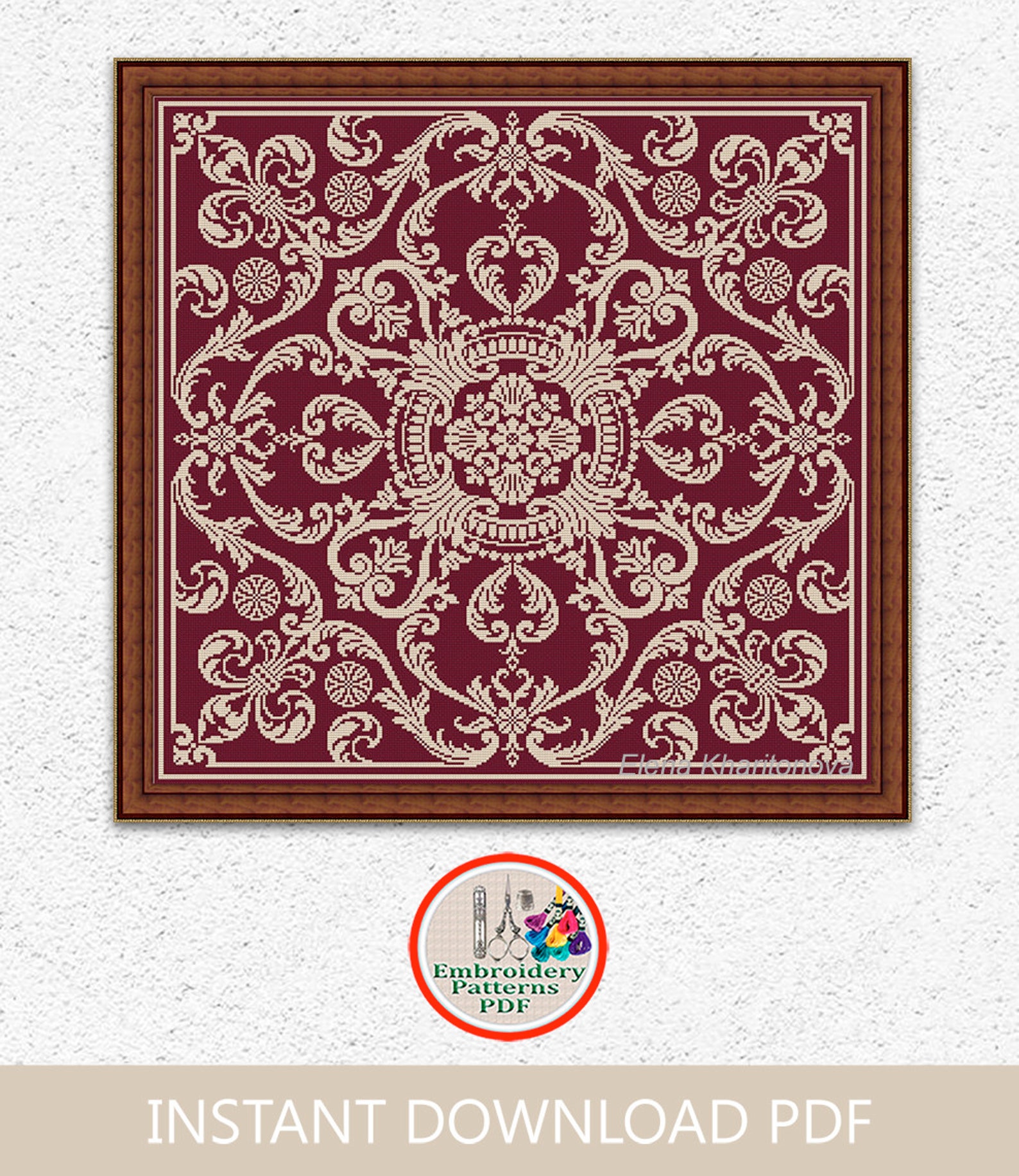 Monochrome Sampler Counted Cross Stitch Pattern Pillow Cross - Etsy