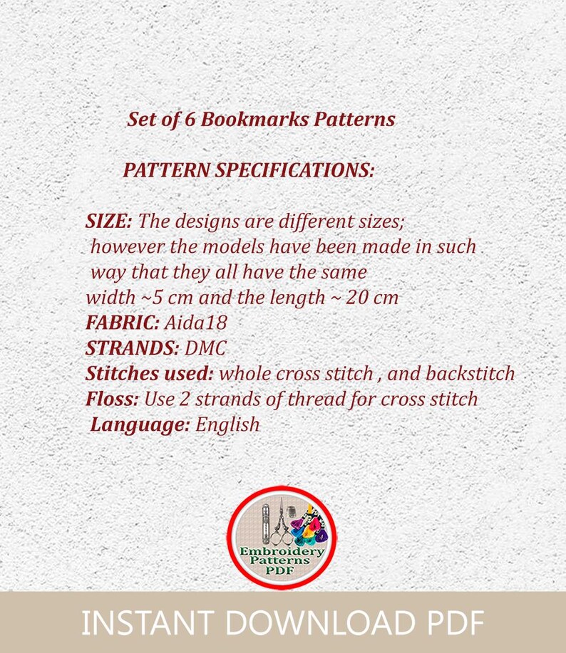 Set of 6 Celtic Bookmarks Cross Stitch Pattern Celtic Knot Bookmark ...