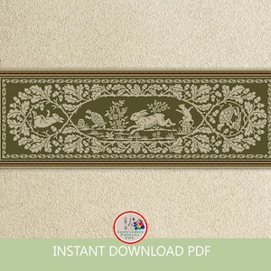 Hare and Tortoise Counted Cross Stitch Pattern Fable Cross Stitch ...