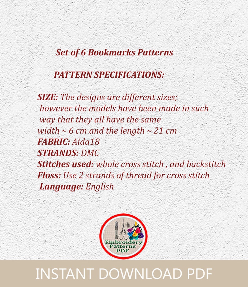 Celtic Knot Bookmarks Cross Stitch Pattern Set of 6 Colorful Bookmark ...