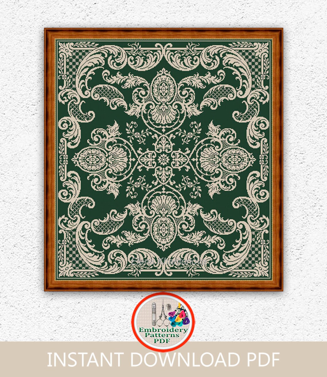 Monochrome Sampler Counted Cross Stitch Pattern Lace Cross - Etsy