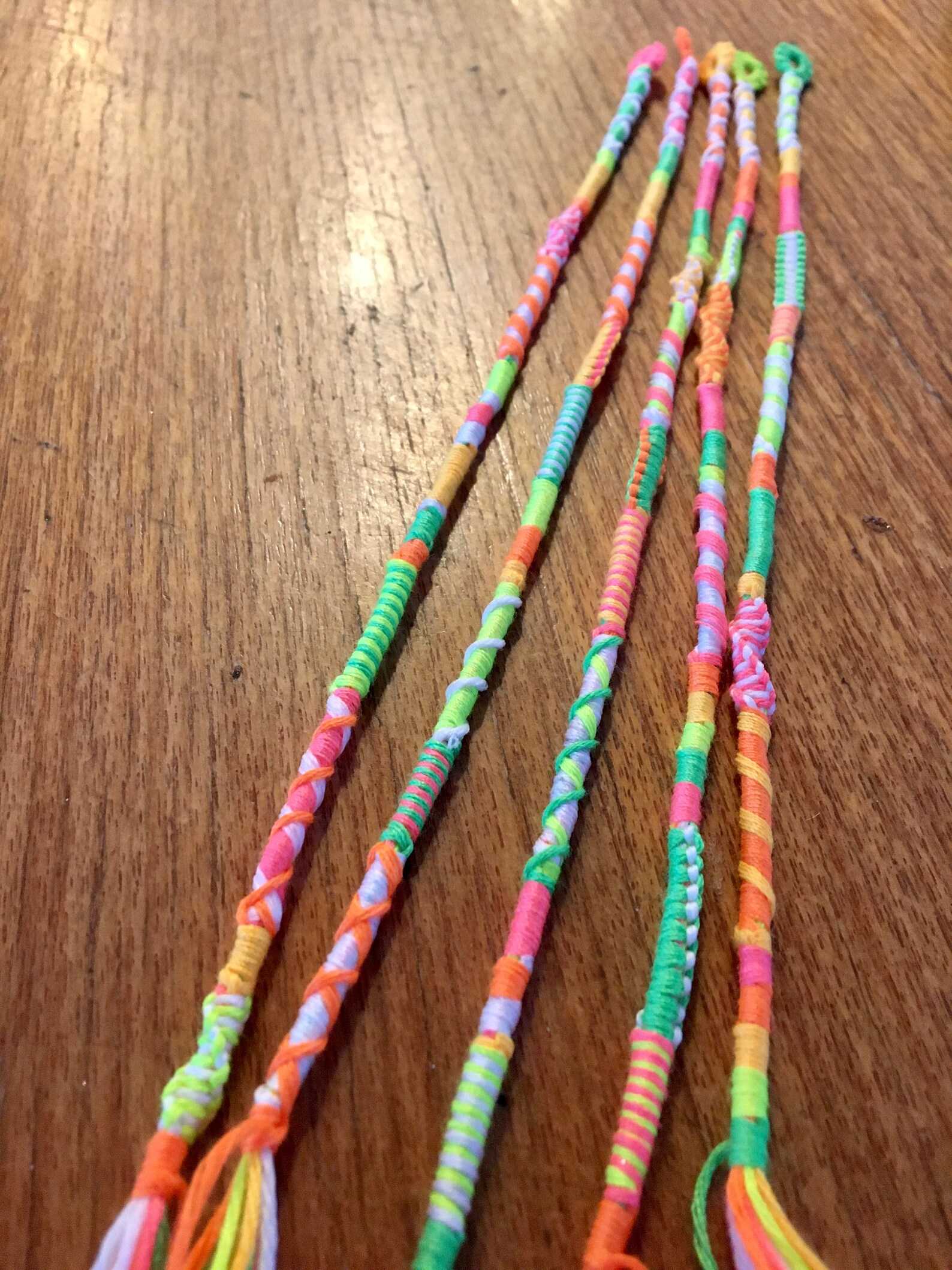 Glow in the Dark Neon 5pk Clip-in/braid-in Hair Wrap Extensions Pink ...