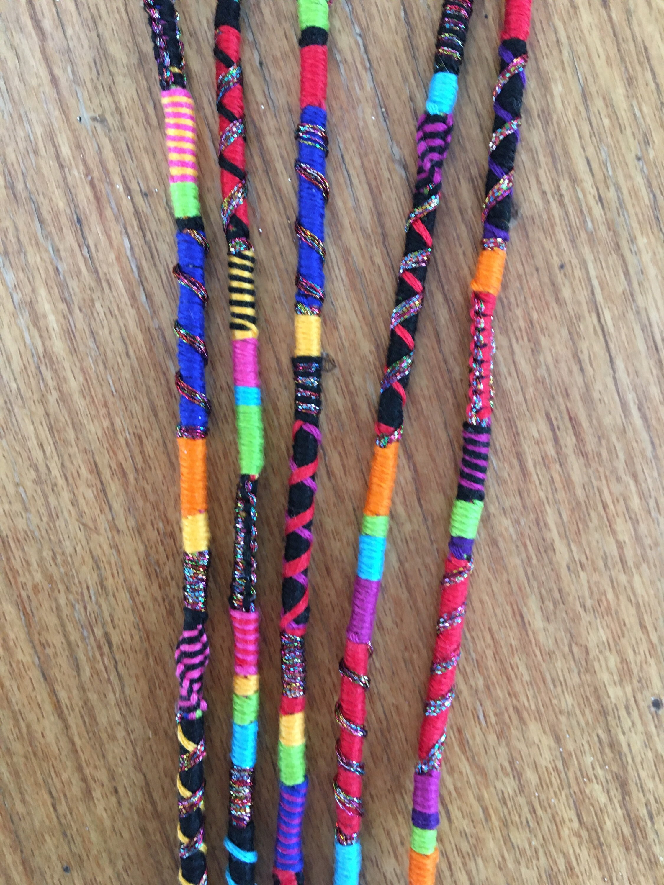 Fireworks 5pk Clip-in/braid-in Hair Wrap Extensions | Etsy