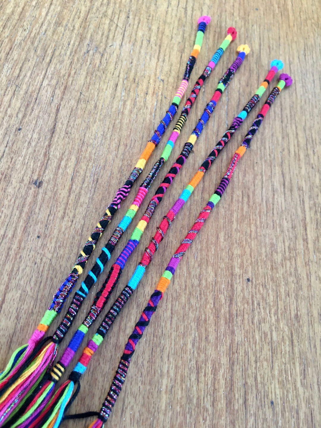 Fireworks 5pk Clip-in/braid-in Hair Wrap Extensions Red/green/purple ...