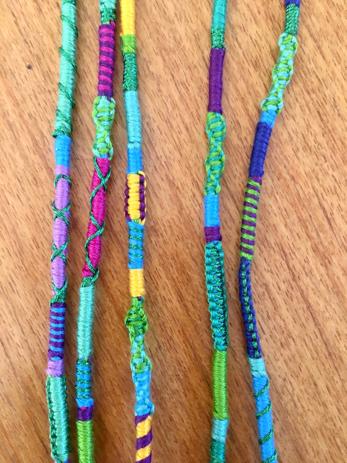 Mermaid 5pk Clip-in/braid-in Hair Wrap Extensions | Etsy