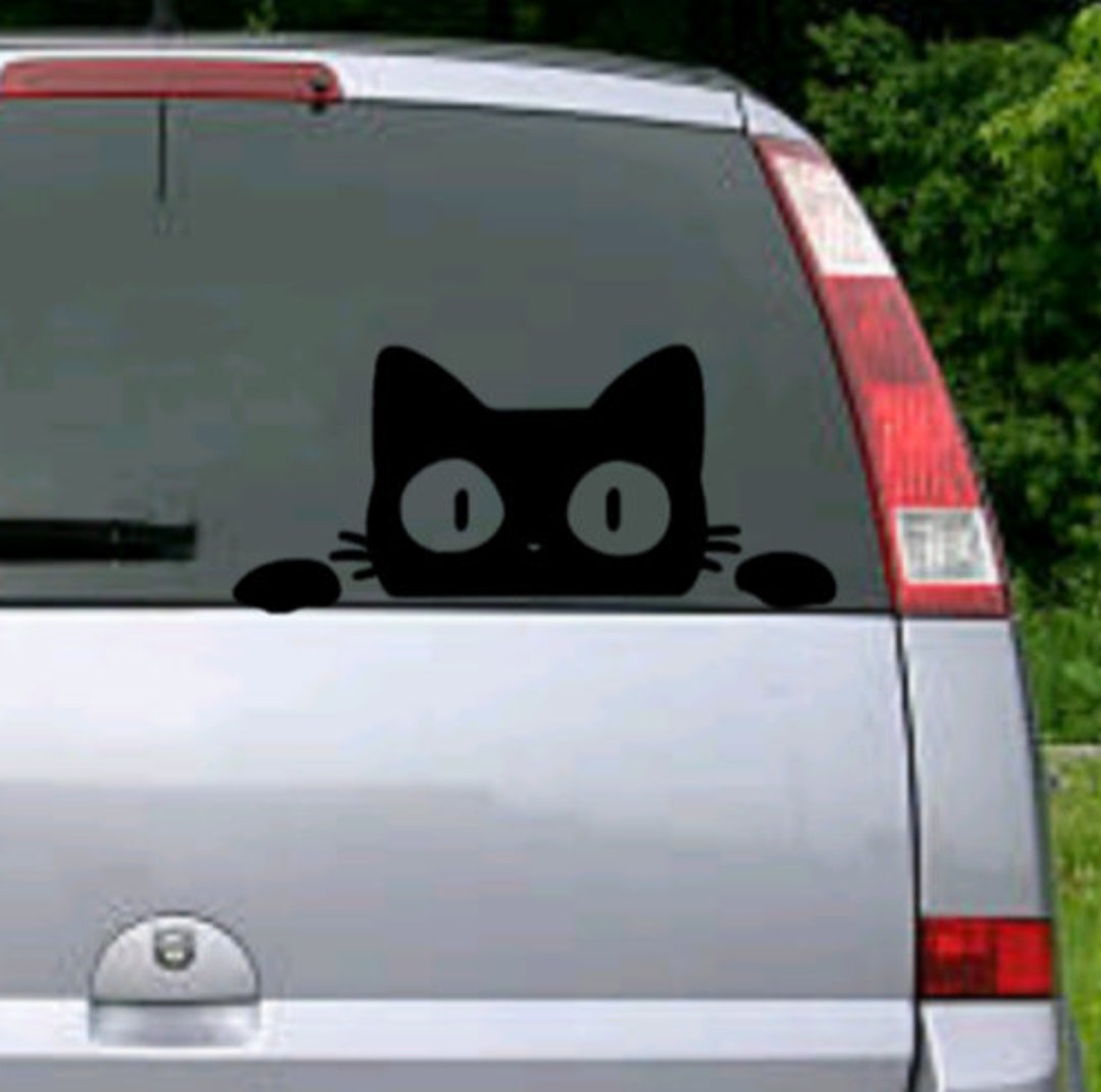 Peeking Kitty, Cat in Window - Etsy