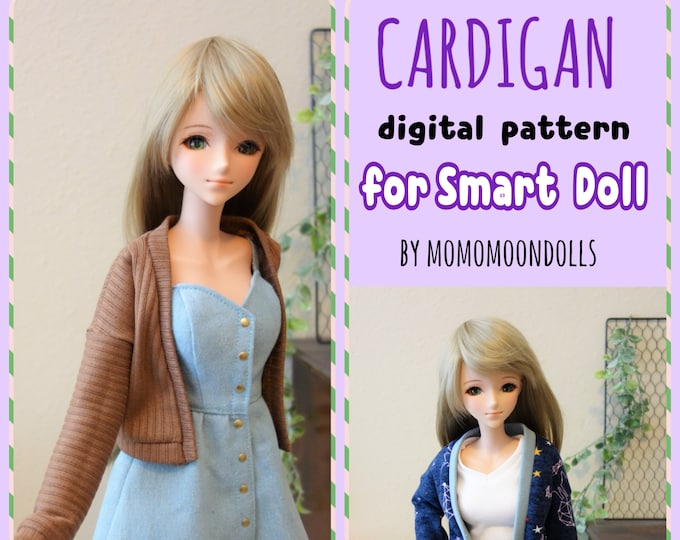 Knitted Cardigan With Hood for Minifee, Slim Msd, BJD 1/4 Doll.(for ...