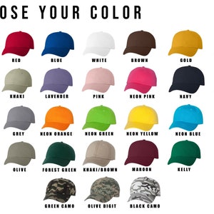 Personalized Custom Logo Embroidered Hat, Custom Text, Personalize Your ...